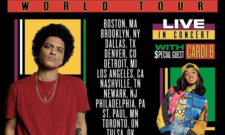 Bruno Mars Reveal Dates For ’24K Magic World Tour’ Finale - Singersroom.com